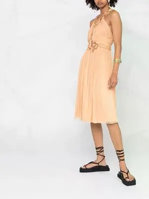 Alberta Ferretti Embellished Knee-length Dress