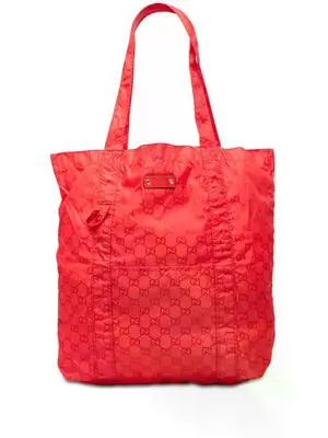 Gucci Gg Nylon Teddy Bear Folding Tote Bag
