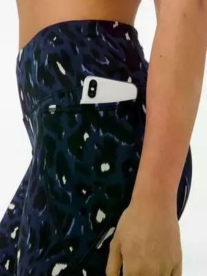 Sweaty Betty Leopard Print High-waisted Shorts