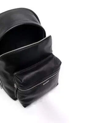 Palm Angels Logo-print Leather Backpack