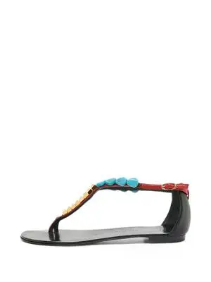 GIUSEPPE ZANOTTI Beaded Flat Sandals