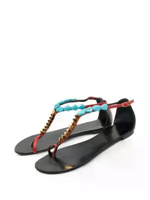 GIUSEPPE ZANOTTI Beaded Flat Sandals