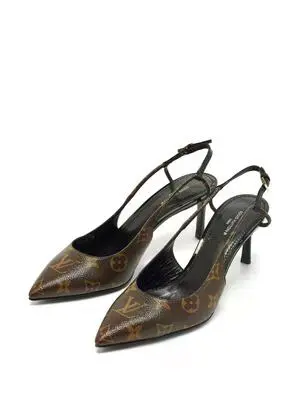 LOUIS VUITTON Chérie Monogram Slingback Pumps