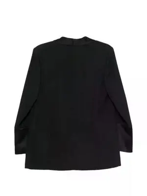 SIMONA CORSELLINI Satin-trim Shawl-lapel Blazer