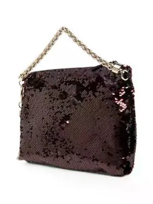 JIMMY CHOO Callie Sequin-embellished Clutch Bag - Red