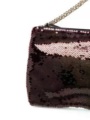 JIMMY CHOO Callie Sequin-embellished Clutch Bag - Red