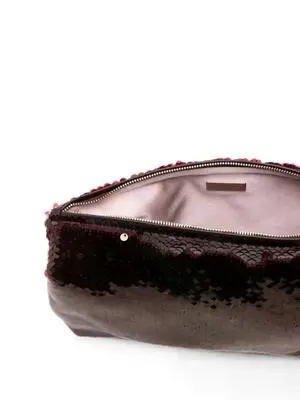 JIMMY CHOO Callie Sequin-embellished Clutch Bag - Red