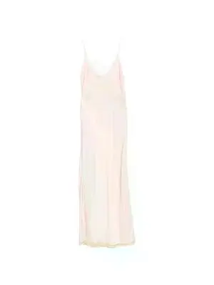 FORTE_FORTE Floral Lace Trim Slip Dress - Pink