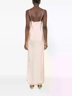 FORTE_FORTE Floral Lace Trim Slip Dress