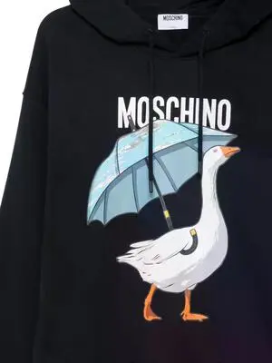 Moschino Print Goose Motif Hoodie