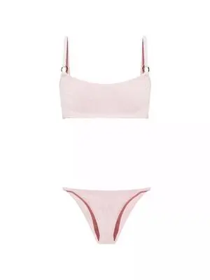 Hunza G Iris Crinkle-effect Bikini - Pink