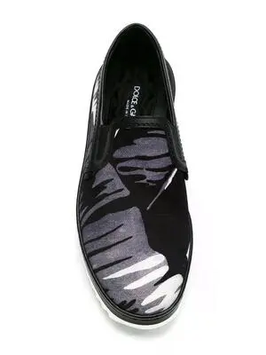 Dolce & Gabbana Printed Slip-on Sneakers