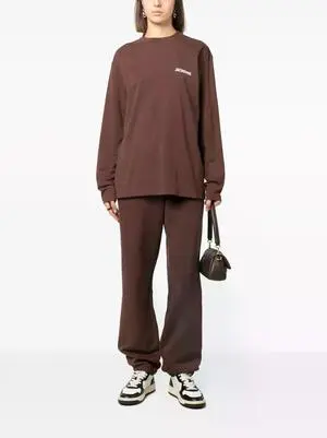 Jacquemus Long Sleeve T-shirt With Logo Print