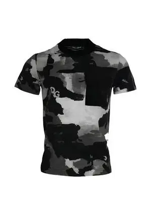 Dolce & Gabbana Camouflage-pattern Patch-pocket T-shirt