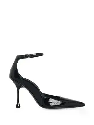 JIMMY CHOO Quinci Patent Finish Pumps - Black