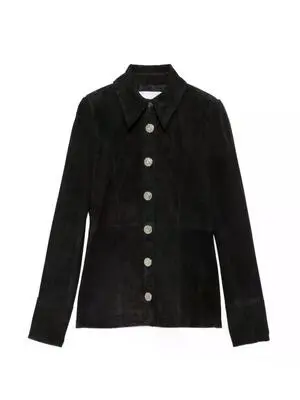 Galvan Suede Pointed Collar Jacket