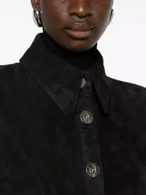 Galvan Suede Pointed Collar Jacket