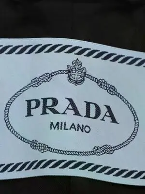 Prada Feather-trim Single-breasted Blazer
