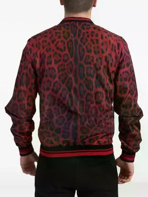 Dolce & Gabbana Leopard Print Bomber Jacket