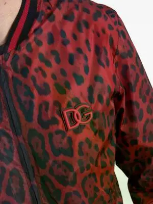 Dolce & Gabbana Leopard Print Bomber Jacket