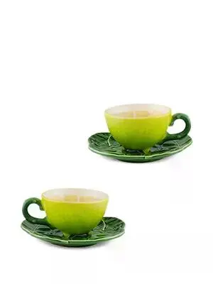 BORDALLO PINHEIRO Lemon-motif Saucer Set - Yellow