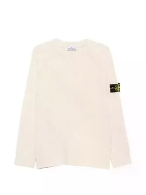 Stone Island Long Sleeve Crew Neck Sweater - Neutrals