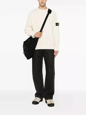 Stone Island Long Sleeve Crew Neck Sweater - Neutrals