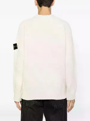 Stone Island Long Sleeve Crew Neck Sweater - Neutrals