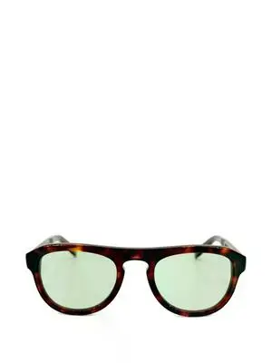 YELLOWS PLUS Parker Tortoiseshell-effect Pilot Sunglasses - Brown