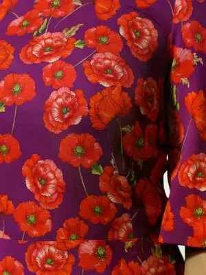 Dolce & Gabbana Floral Print Silk Dress