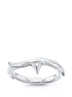 SHAUN LEANE Rose Thorn Ring In Sterling