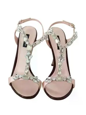 Dolce & Gabbana Keira Crystal-embellished Slingback Sandals
