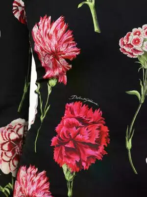 Dolce & Gabbana Floral Print Long Sleeve Blouse