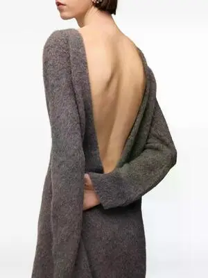 RETORI Retrobi Brushed Knit Backless Mini Dress