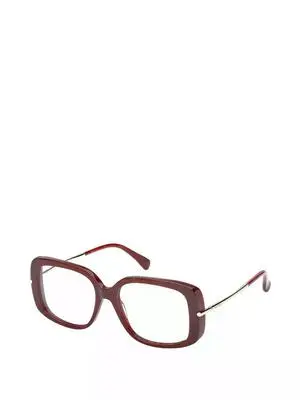 Max Mara Square Frame Eyeglasses - Red