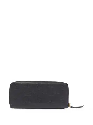 LOUIS VUITTON 2020 Clemence Monogram Empreinte Wallet - Black