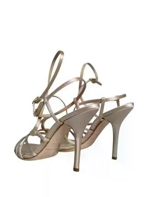 Dolce & Gabbana Satin Buckle-fastening Stiletto Sandals