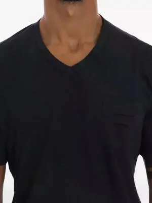 DANIELE ALESSANDRINI Patch-pocket V-neck T-shirt