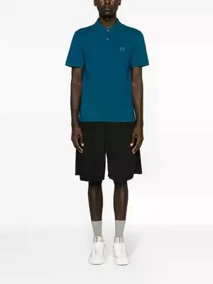 C.P. COMPANY Logo-patch Cotton Polo Shirt