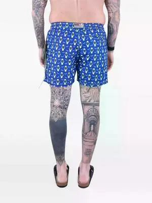 MC2 SAINT BARTH Lighting Micro Watch-print Swim Shorts