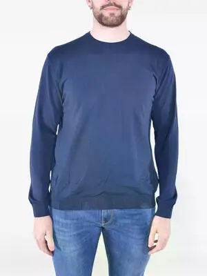 BLAUER. Cotton Crew Neck Sweater