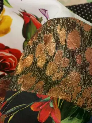 Dolce & Gabbana Patchwork Jacquard Floral Print Dress