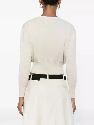 Miu Miu Lace-trim Cropped Cardigan