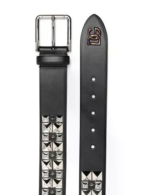 Dolce & Gabbana Studded Leather Belt