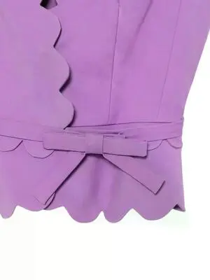 Dior 2011 Scalloped-edge Belted Top