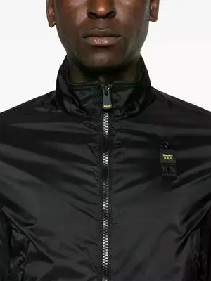 BLAUER. Marley High-neck Zip-up Jacket With Logo Patch