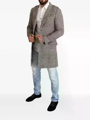 Dolce & Gabbana Plaid Pattern Single-breasted Coat