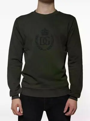 Dolce & Gabbana Dg Crown Embroidered Crewneck Sweatshirt