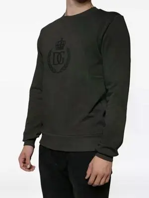 Dolce & Gabbana Dg Crown Embroidered Crewneck Sweatshirt
