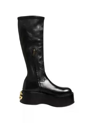 Dolce & Gabbana Leather Platform Boots